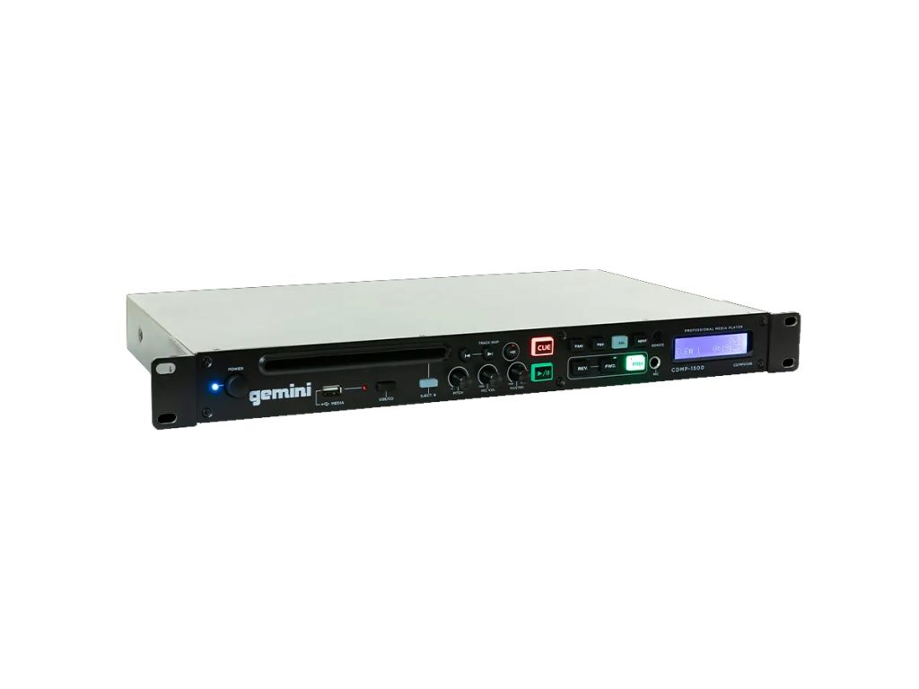 Gemini CDMP-1500 19″ Professional 1U Rack-mount Single CD/MP3/USB ...